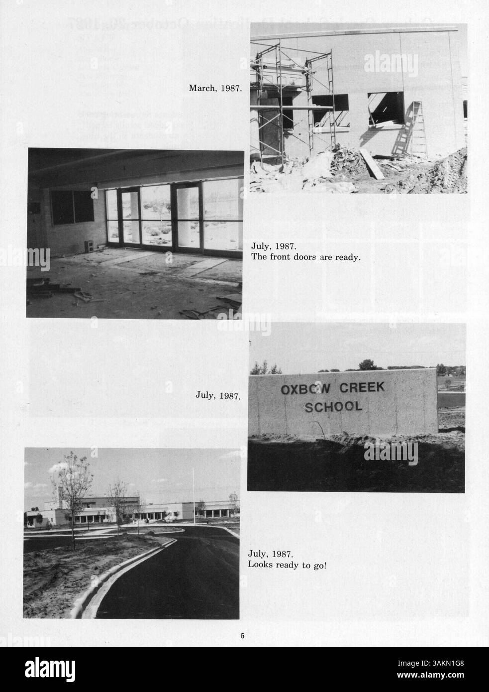 The 1988 yearbook of Oxbow Creek Elementary School reflects the ...