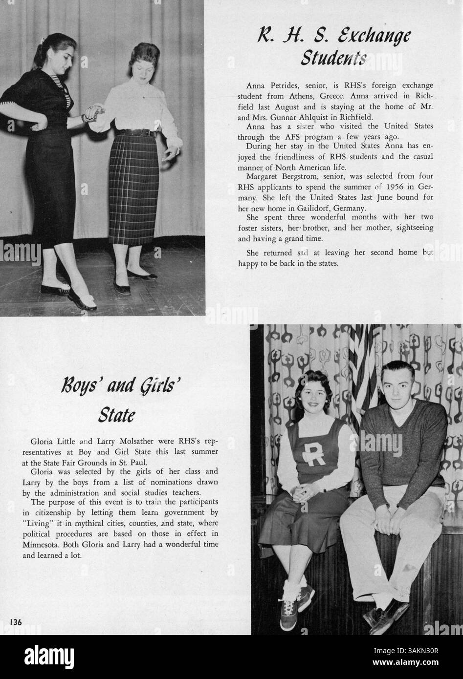 The 1957 Aurean Yearbook from Richfield High captures the essence of ...