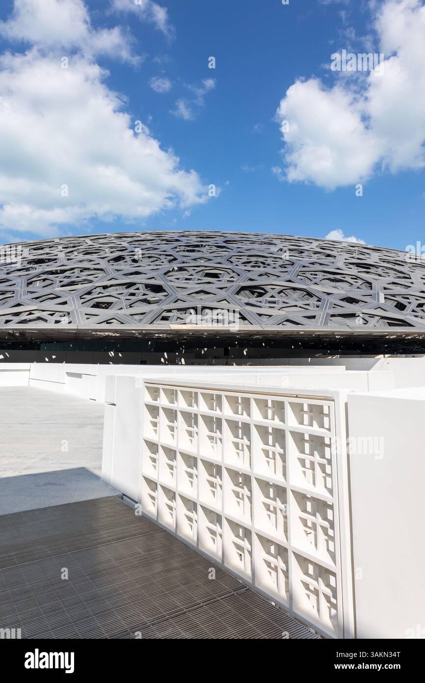 Louvre is art museum located on Saadiyat Island in Abu Dhabi, United ...