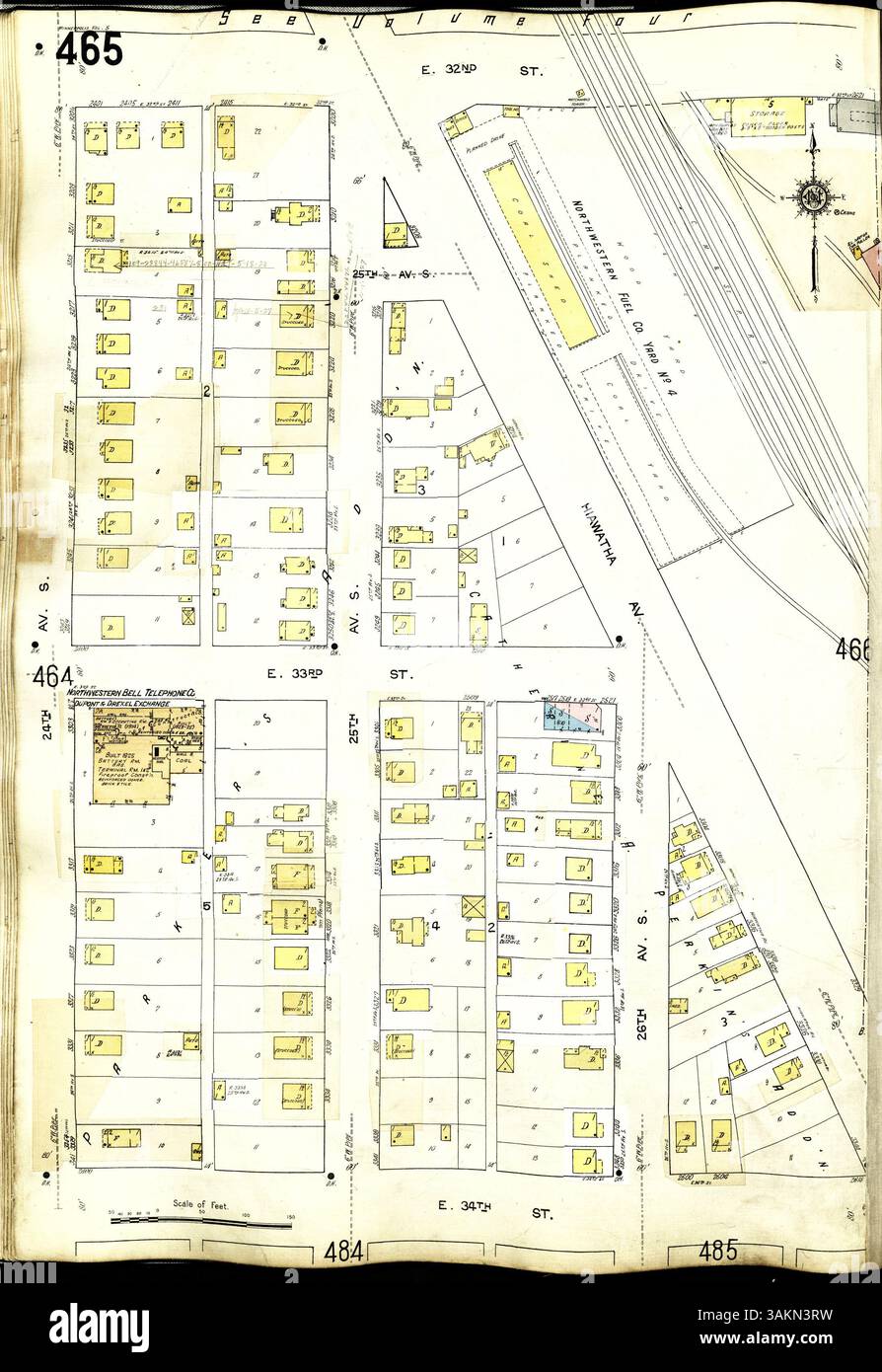 The Sanborn Maps of Minneapolis are detailed fire insurance charts that ...
