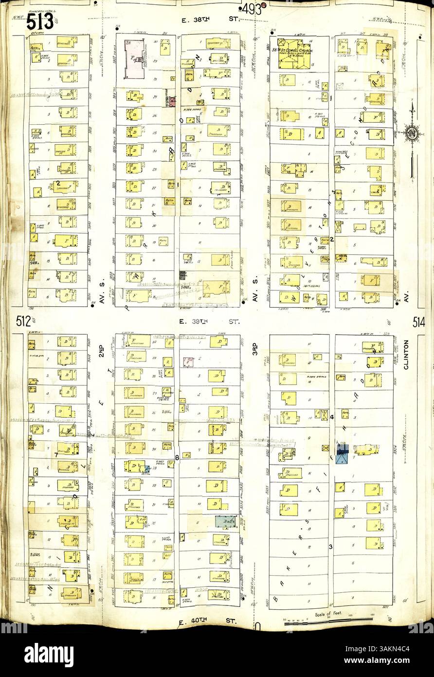 The Sanborn Insurance Maps of Minneapolis, Volume 5, chart the city's ...