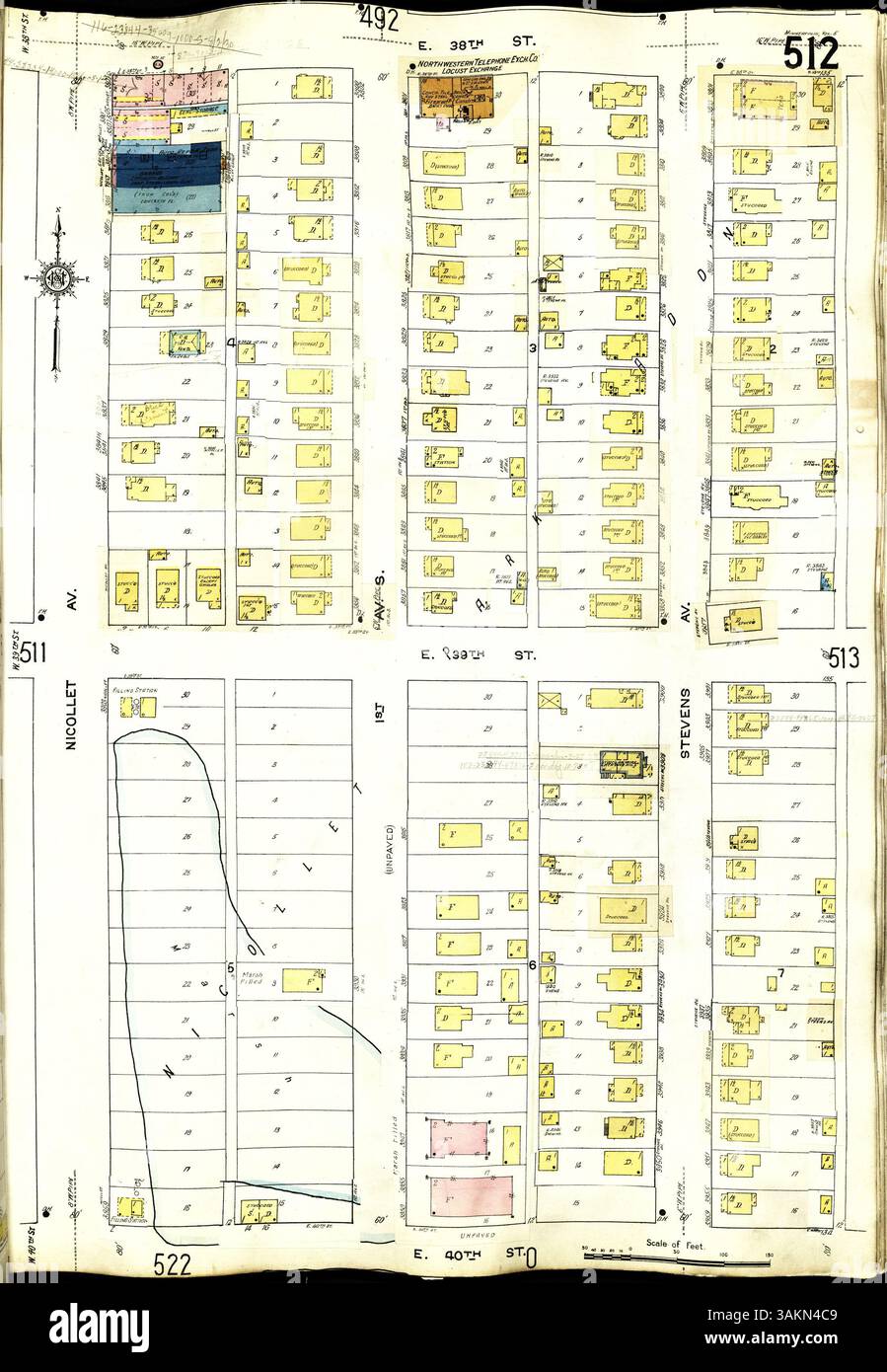 Volume 5 of the Sanborn Insurance Maps of Minneapolis offers detailed ...
