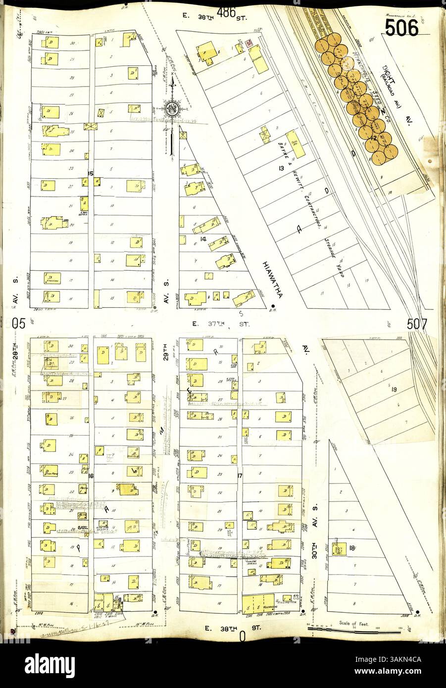 Sanborn Insurance Maps of Minneapolis, Volume 5 provide detailed ...