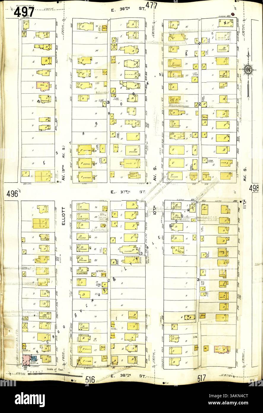 Sanborn Insurance Maps of Minneapolis, Volume 5, offer detailed records ...