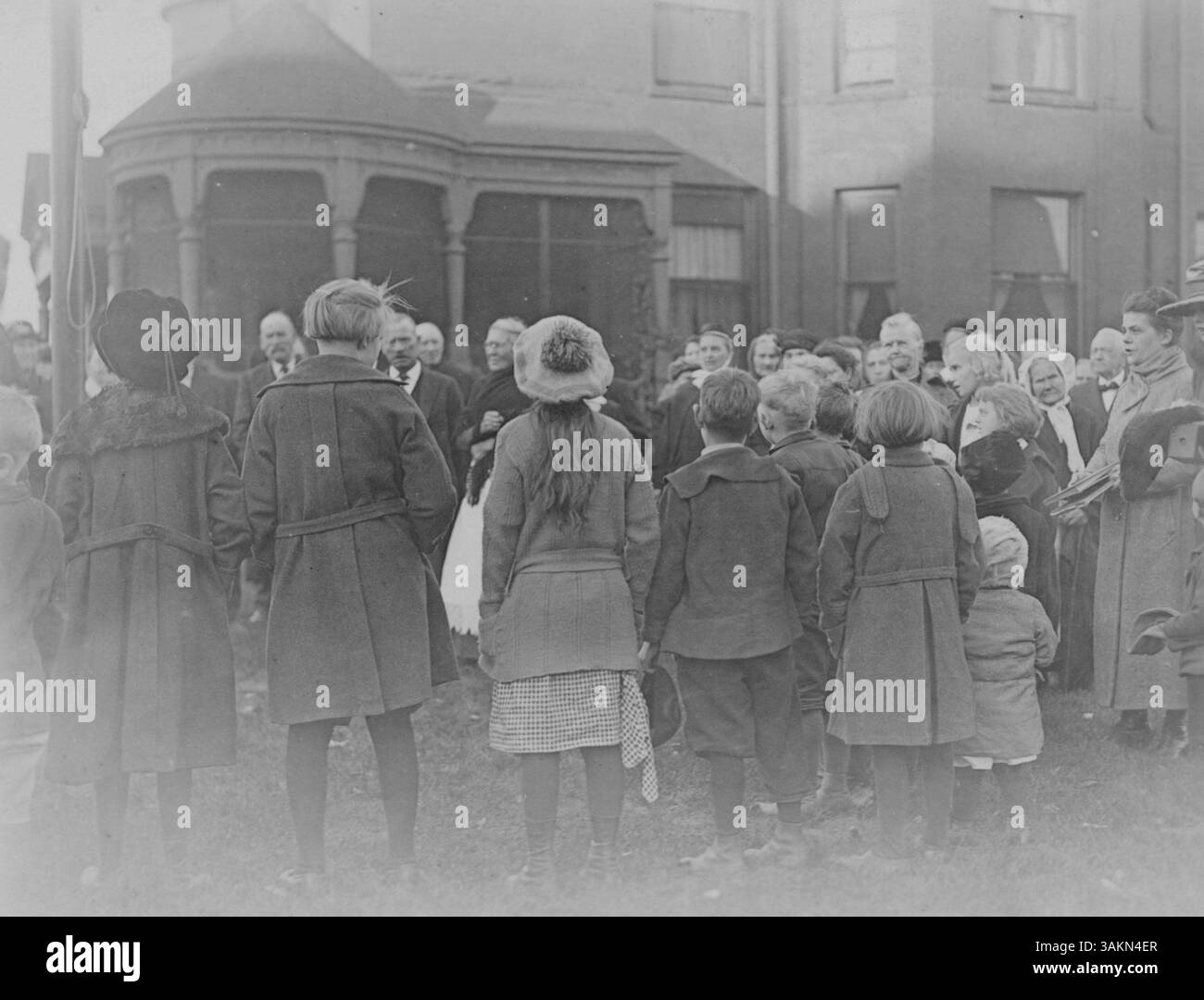 The Flag Dedication at Augustana saw children and elderly residents ...