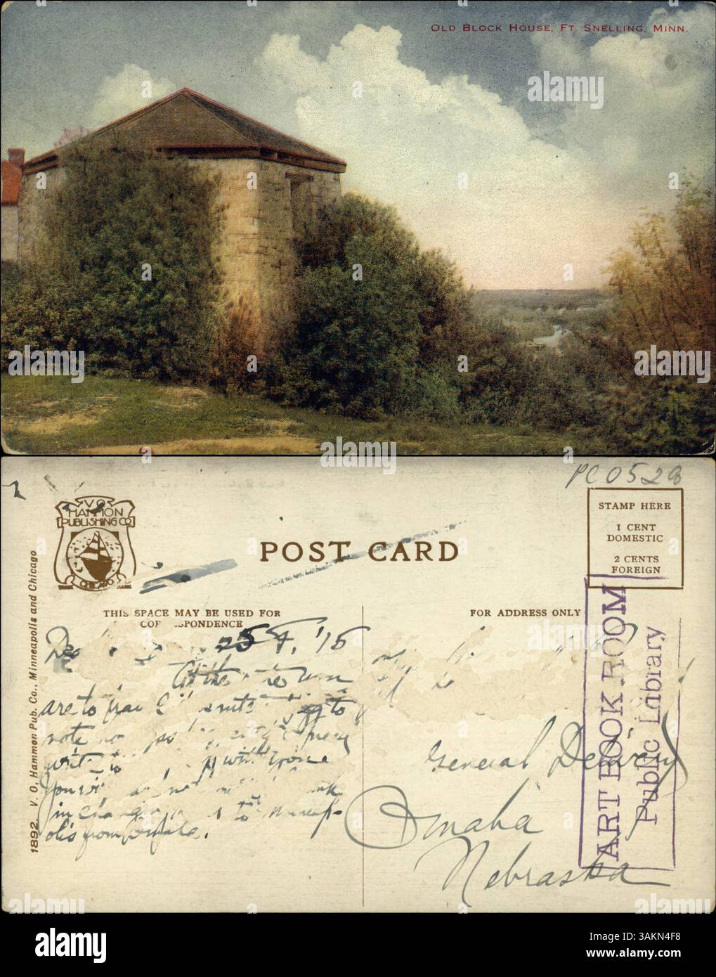 The Old Block House at Fort Snelling in Minnesota, captured in this ...