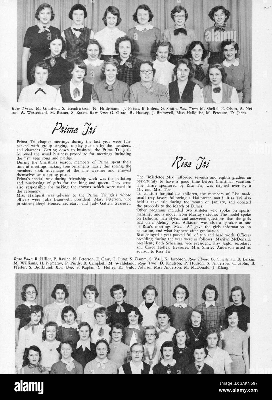 The 1952 'Echowan' yearbook from St. Louis Park High School captures ...