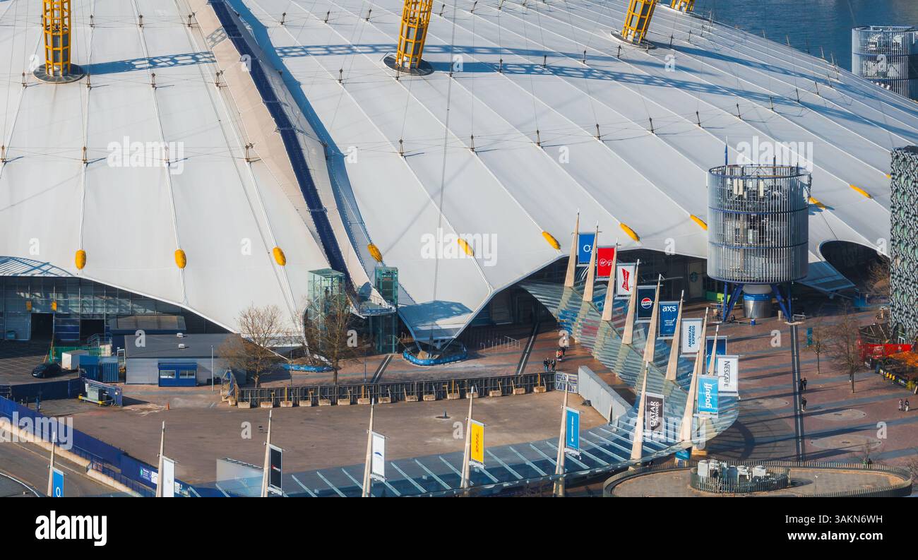O2 Arena in London with Plaza and Modern Architecture Stock Photo - Alamy