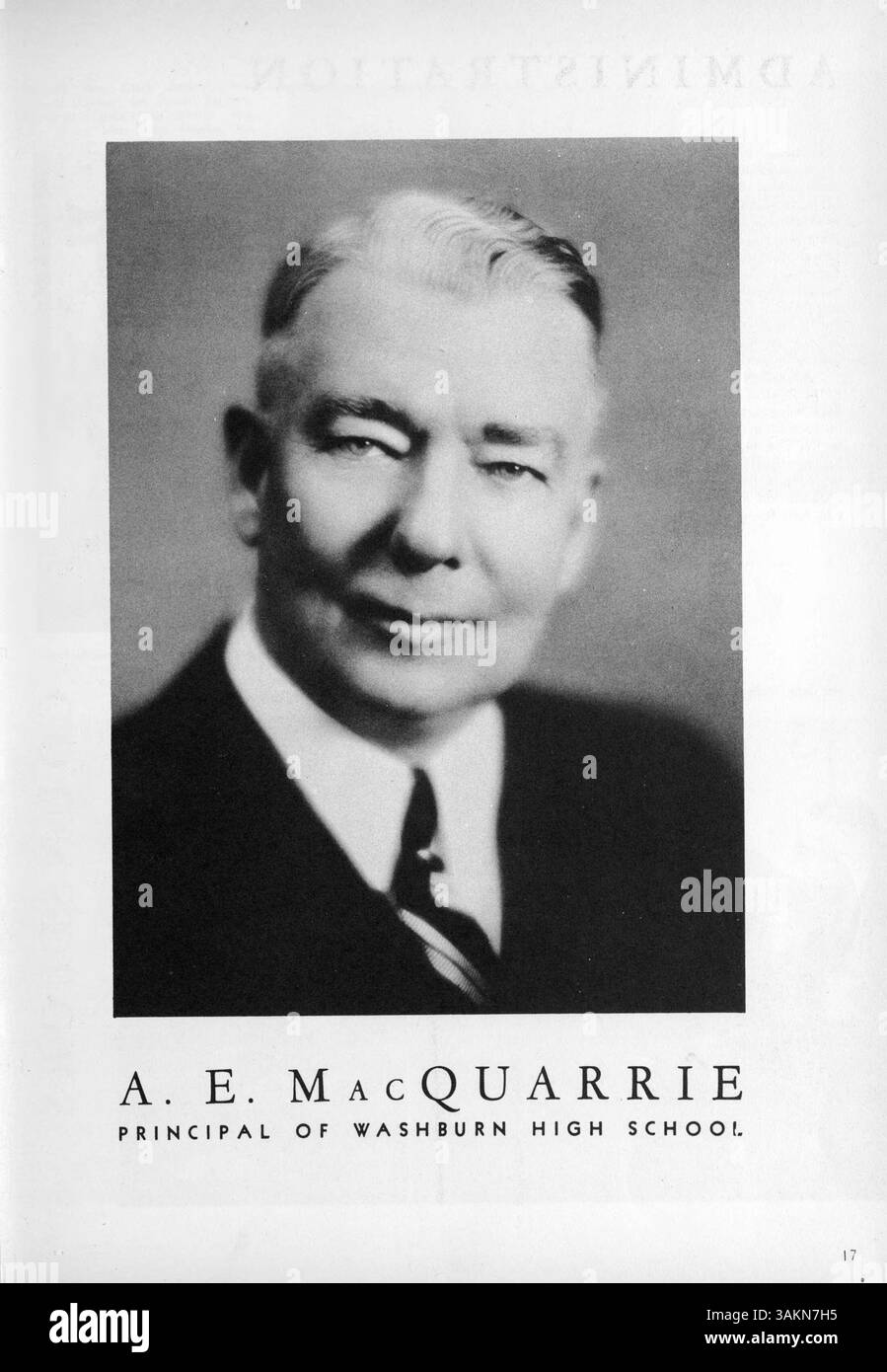 The 1938 Wahian Yearbook from Washburn High School features student portraits, faculty, clubs ...