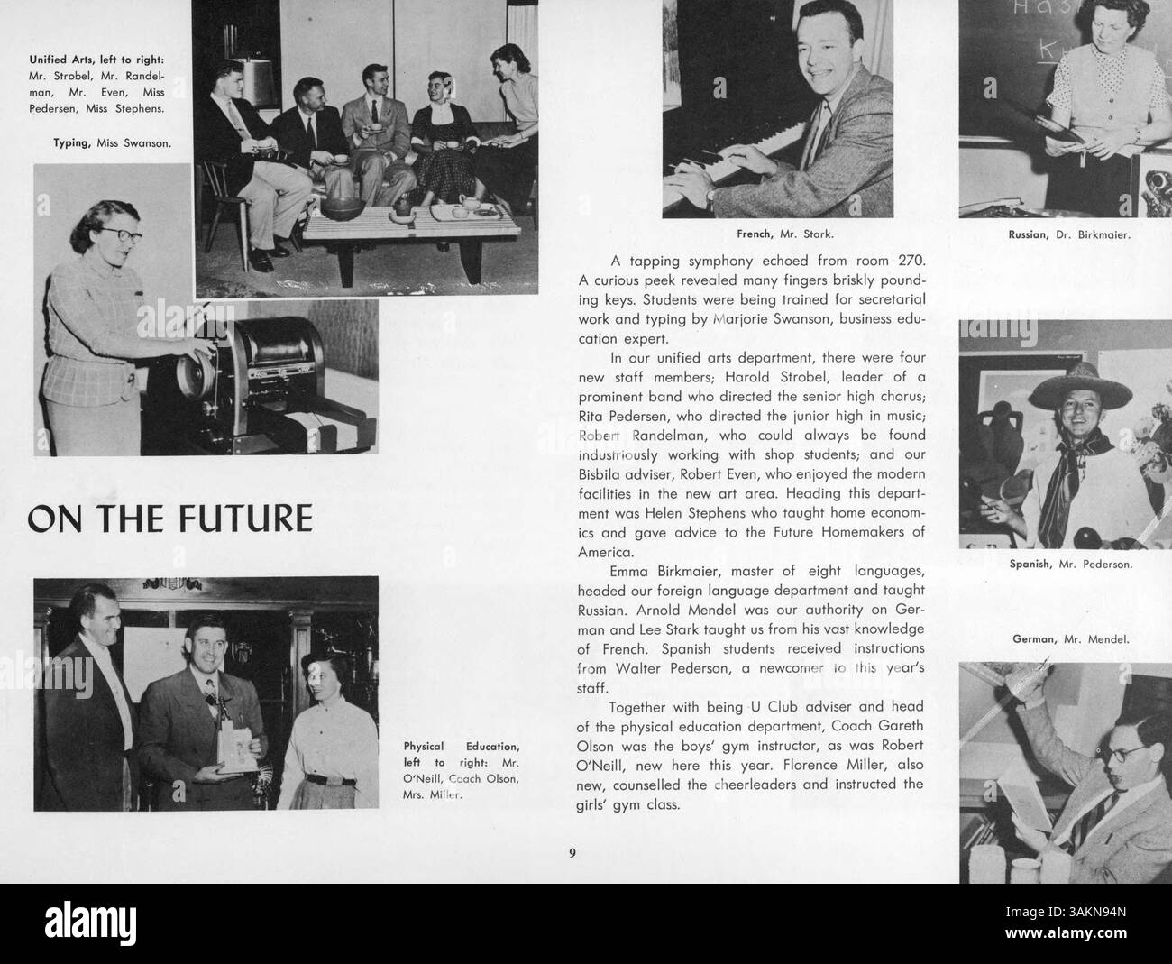 The 1955 University High Yearbook, Bisbila, highlights the students ...
