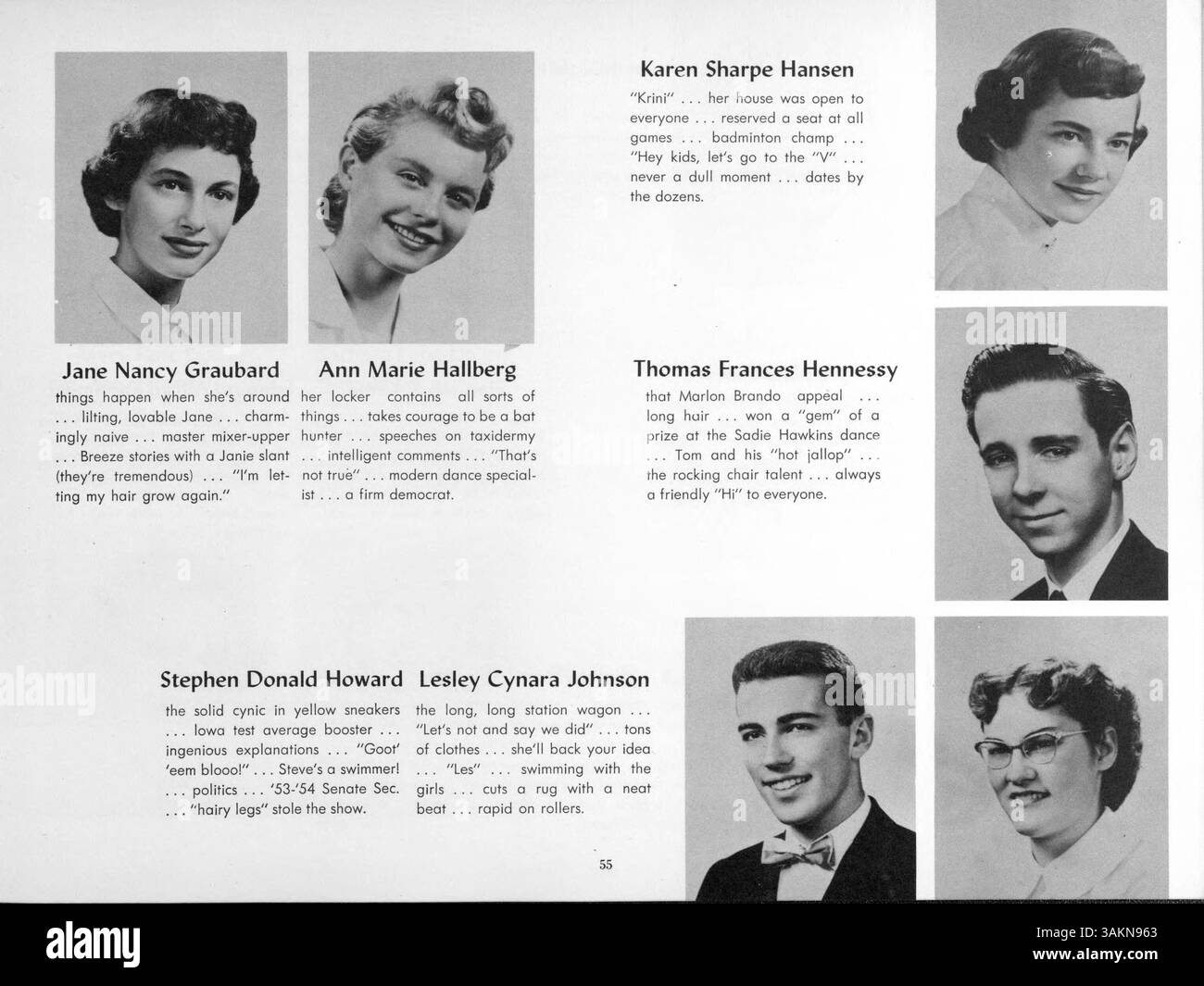 The 1955 University High Yearbook, Bisbila, captures the school's ...