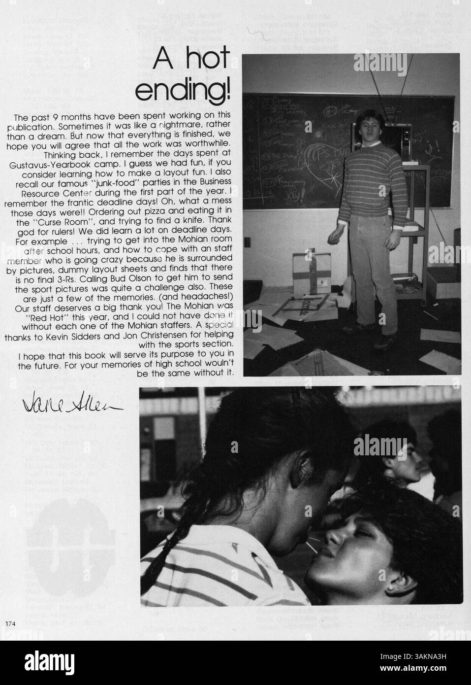 The 1984 edition of Mound-Westonka High School’s yearbook, 'Red Hot 84 ...