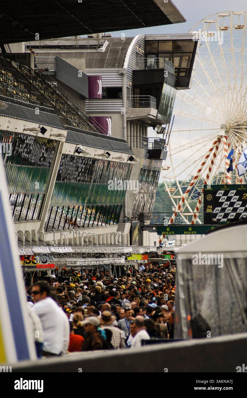 Jun 21, 2013 - Le Mans, France - Crowded pit lane on Fridays pit walk ...