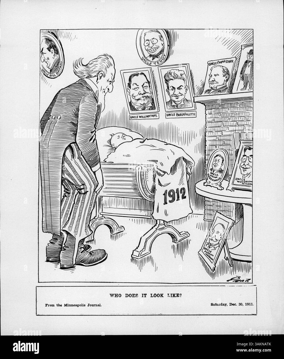 1912 election cartoon Black and White Stock Photos & Images - Alamy