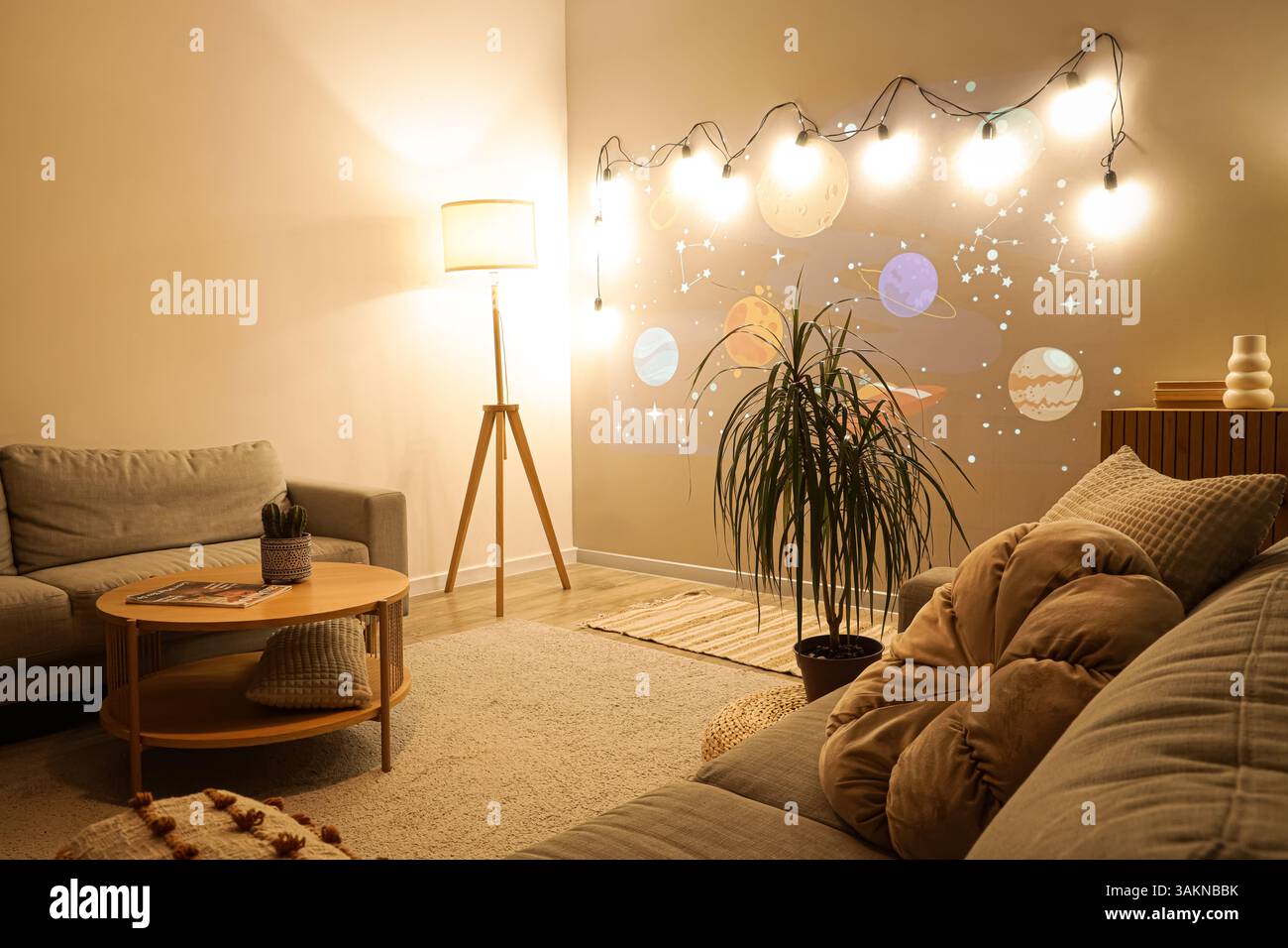 Living room interior cartoon animation hi-res stock photography and ...