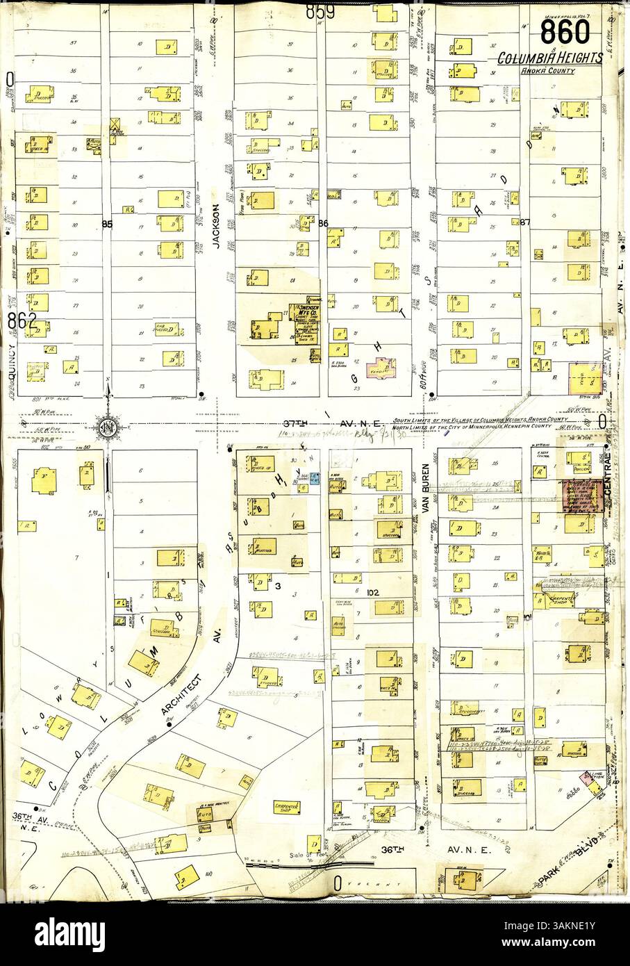 The Sanborn Insurance Maps of Minneapolis, Volume 7, provide extensive ...