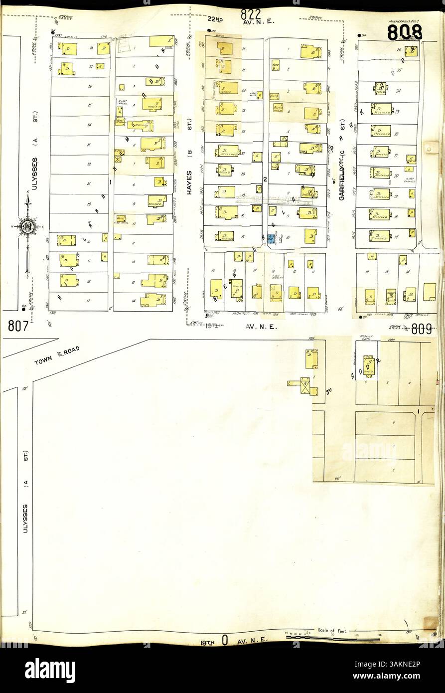 The Sanborn Insurance Maps, Volume 7, of Minneapolis show detailed ...