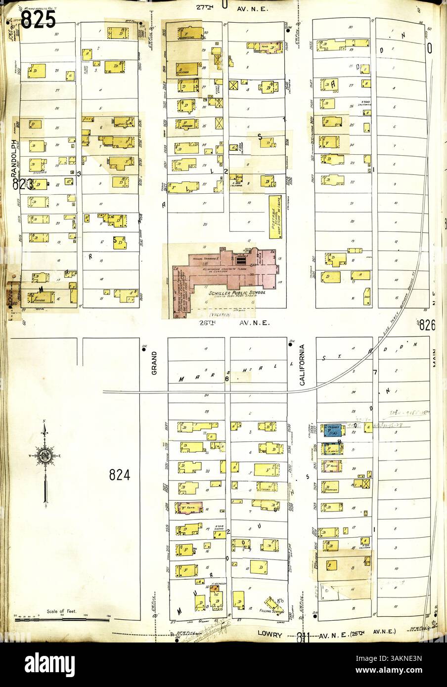 These Sanborn fire insurance maps of Minneapolis provide a detailed ...