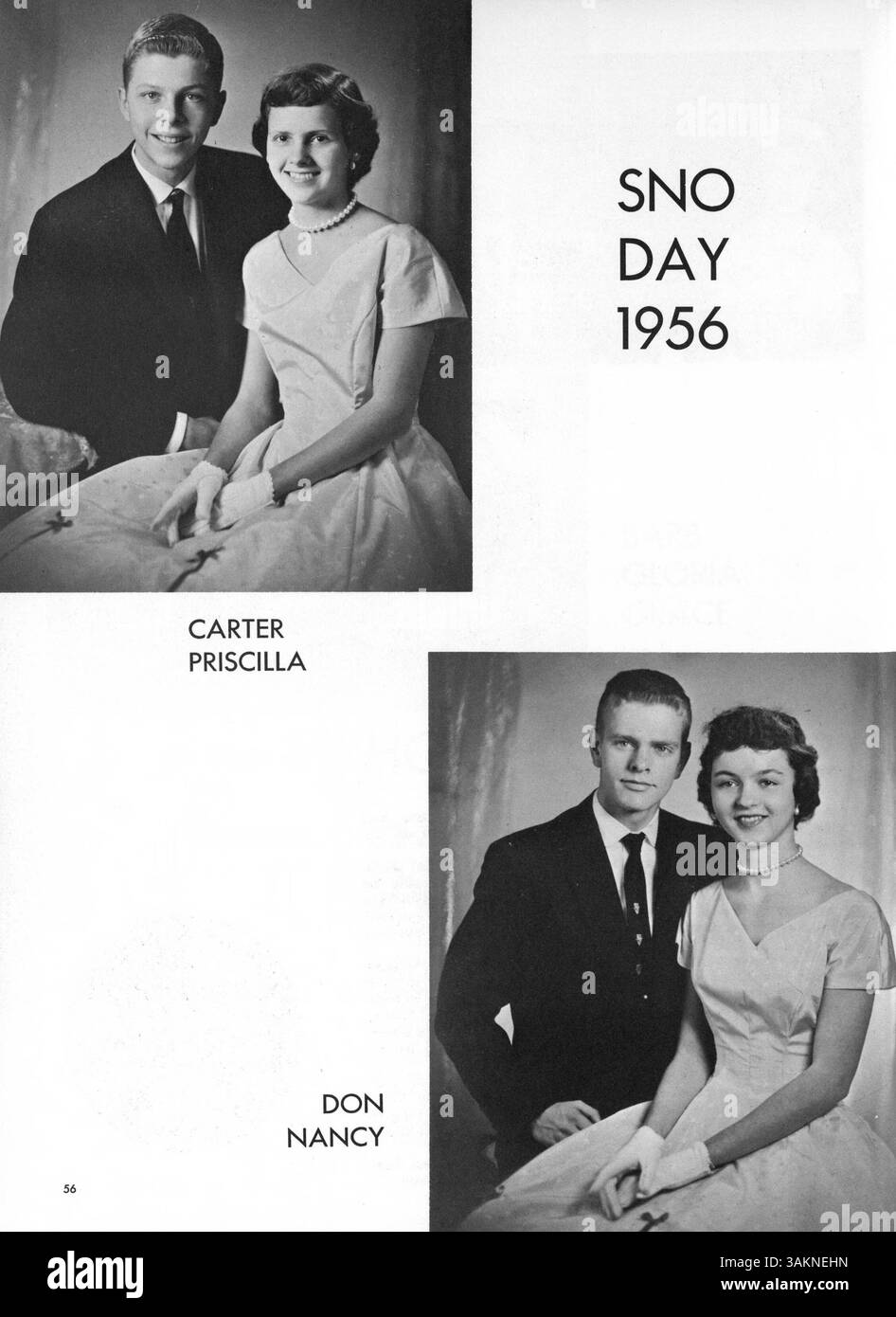 The '1956 Antler' yearbook documents the 1955-1956 academic year at ...
