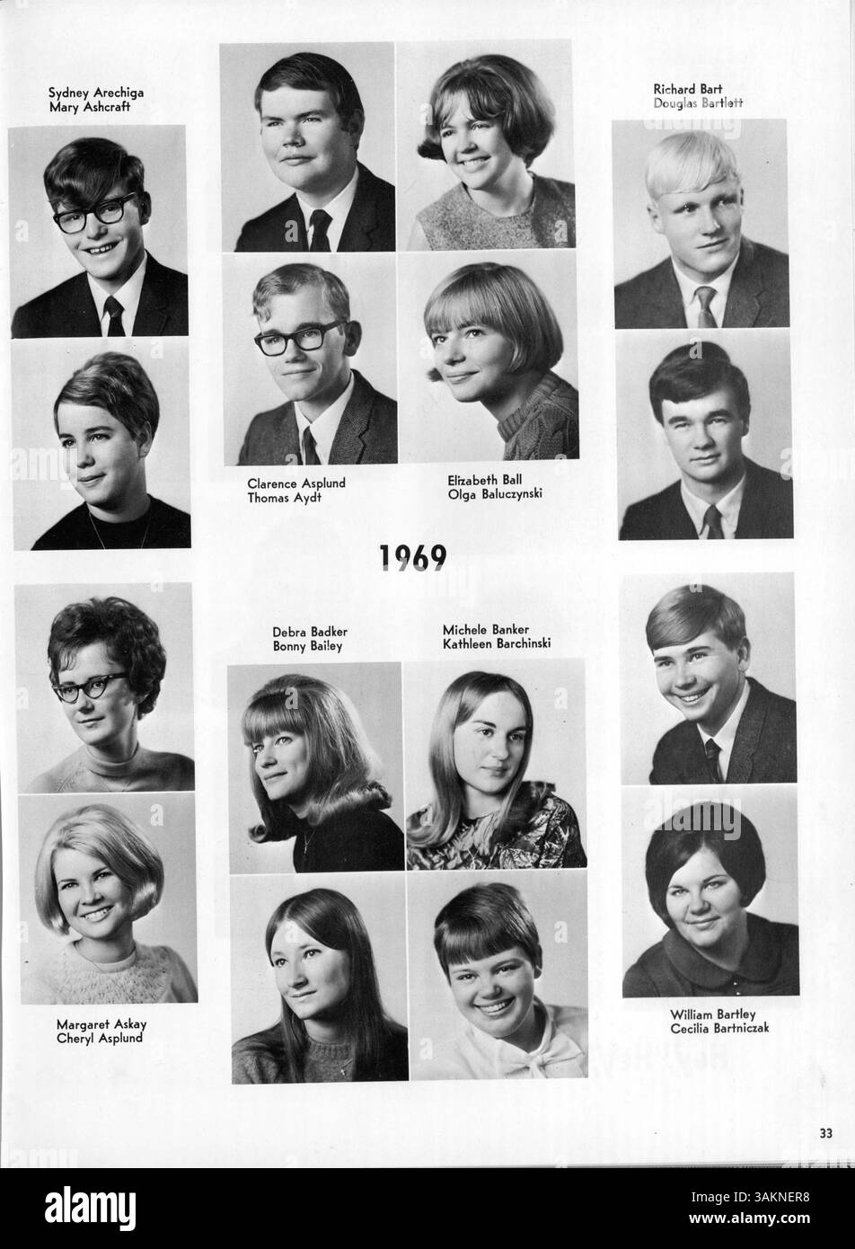 The 1969 'Wizard' yearbook from Edison High School documents key events ...