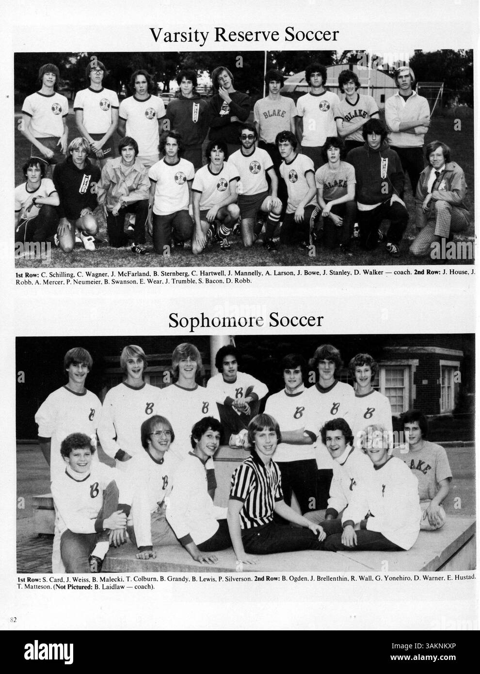 Blake's 1980 Yearbook, 'Reflections', showcases the students, faculty, sports teams, clubs, and ...