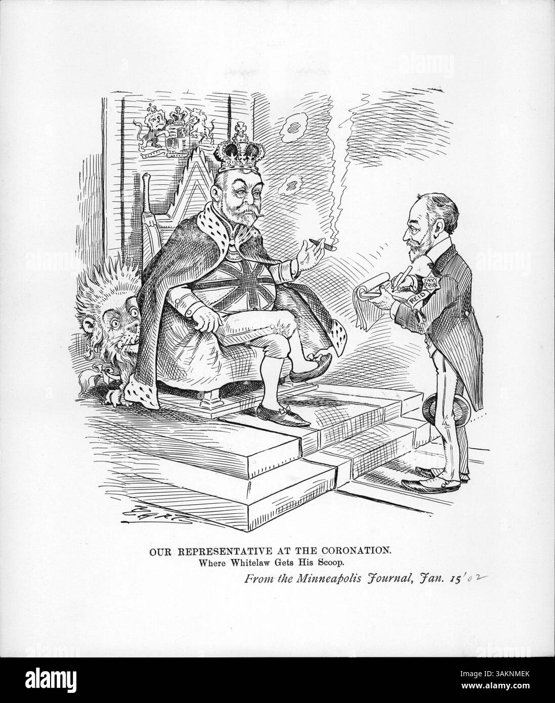 Whitelaw Reid of the New York Tribune interviews King Edward at his ...