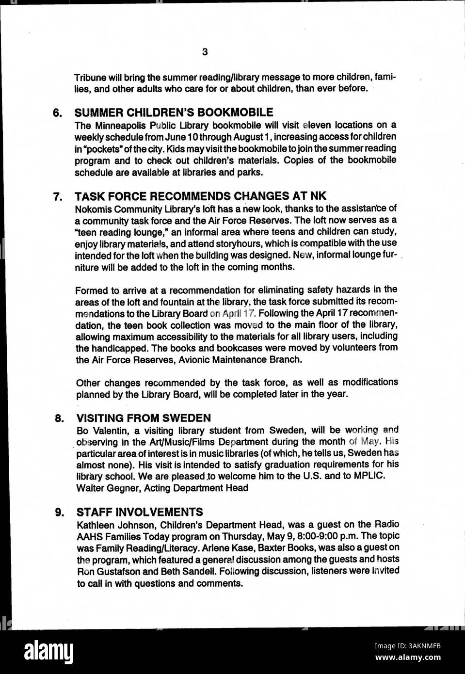 In 1991, the Minneapolis Public Library Official Bulletin served as an ...