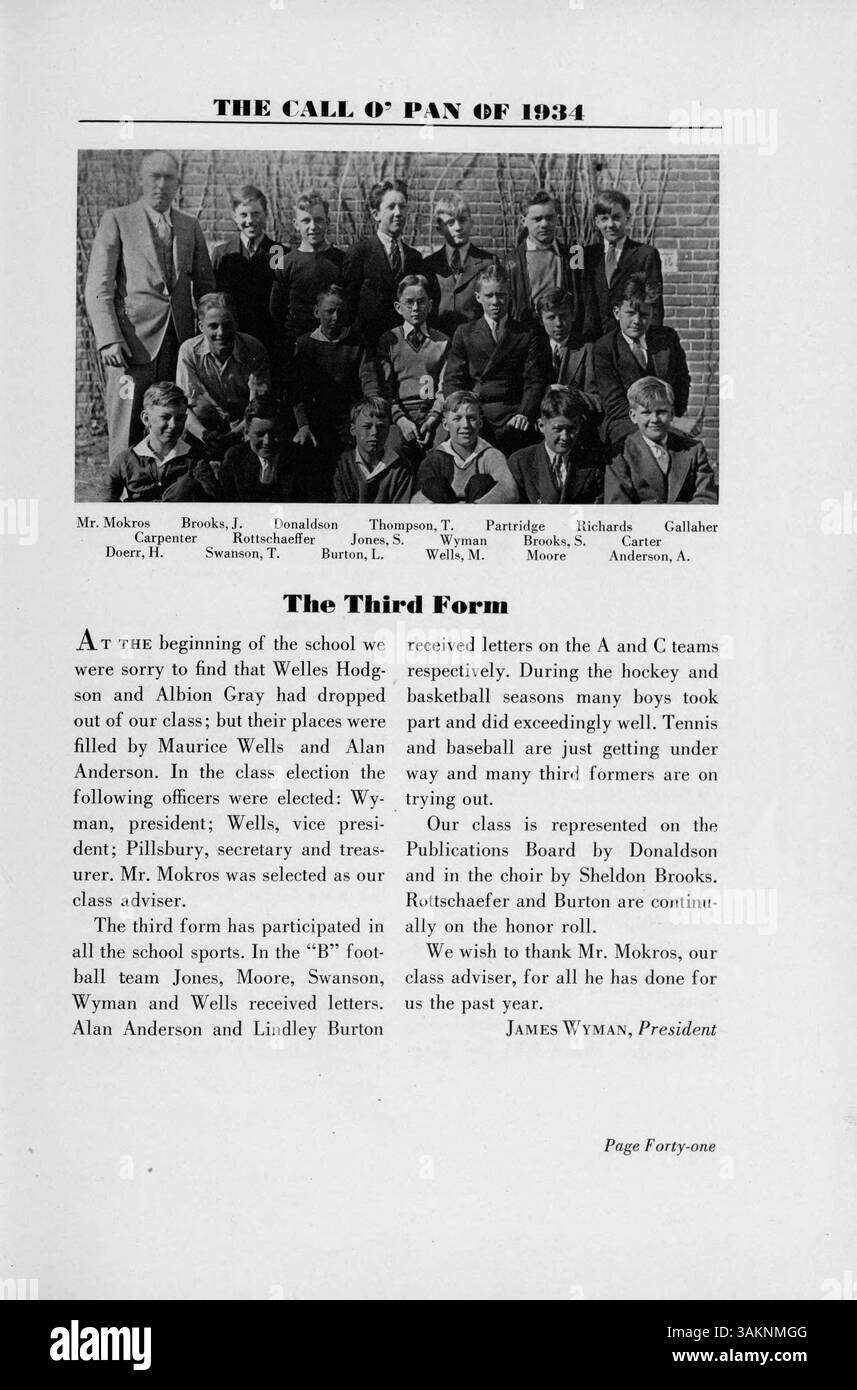 The 'Call-O'-Pan' yearbook of 1934 from Blake School provides a ...