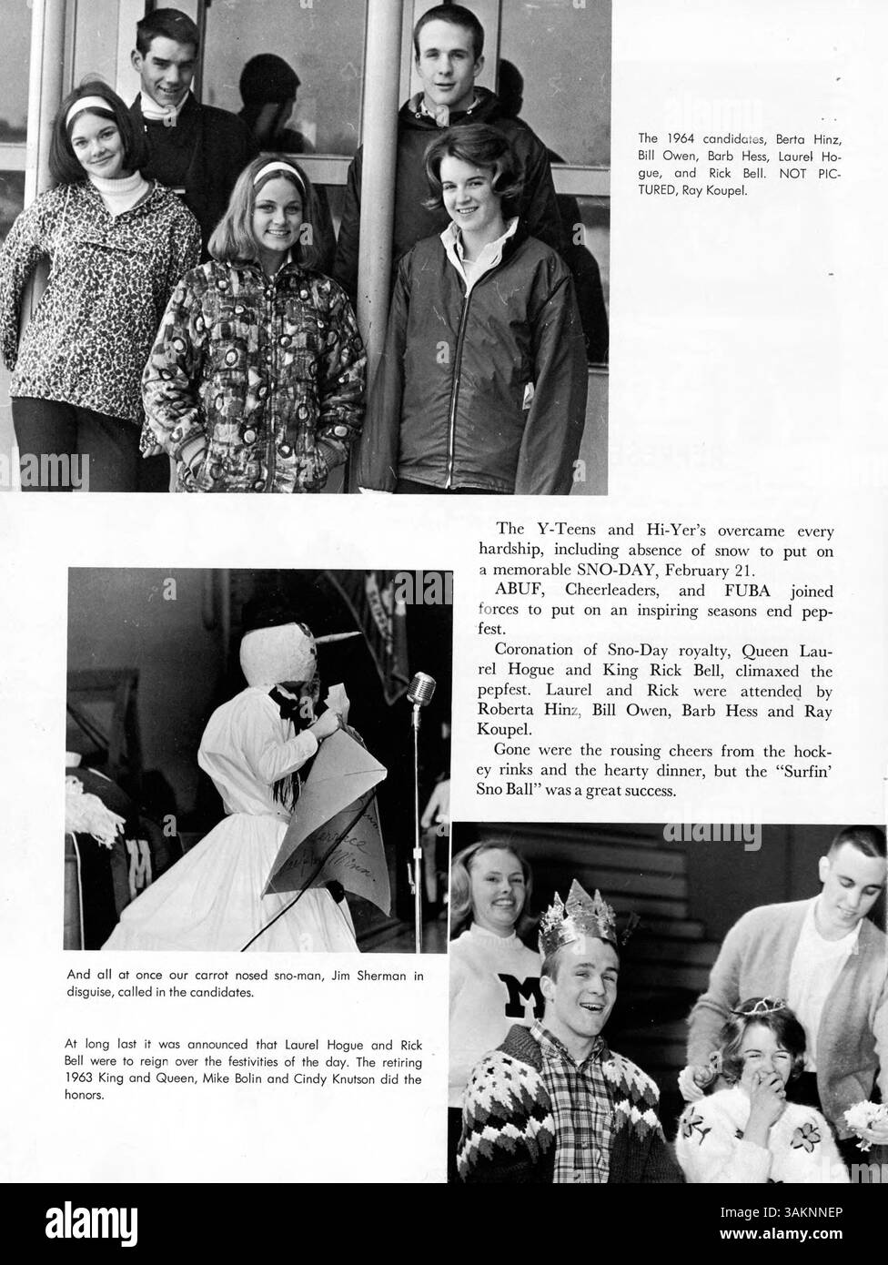 The 1964 'Voyageur' yearbook from Minnetonka High School features a ...