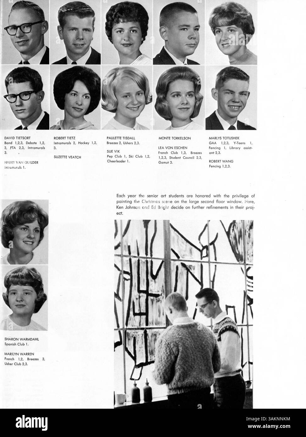 The 1964 Minnetonka High School yearbook, 'Voyageur of 1964,' captures ...