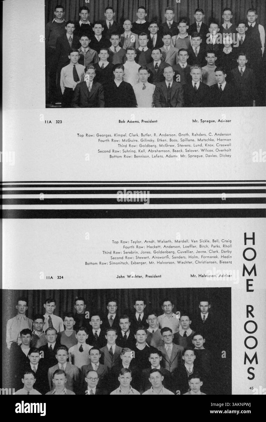 The 1934 'Wahian' yearbook from Washburn High School highlights the ...