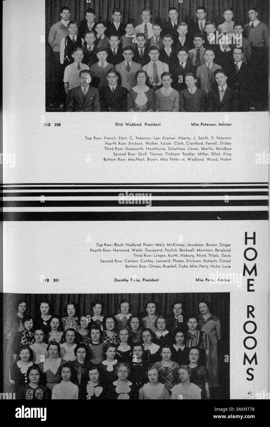 The 1934 edition of the 'Wahian' yearbook from Washburn High School ...