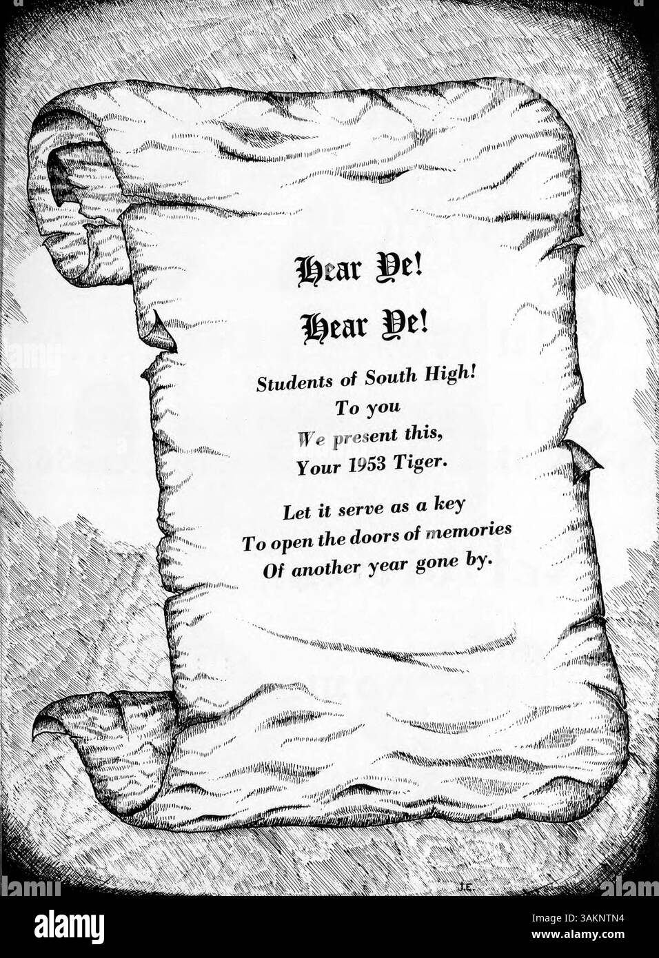 The 1953 South High yearbook records the students, teachers, clubs ...