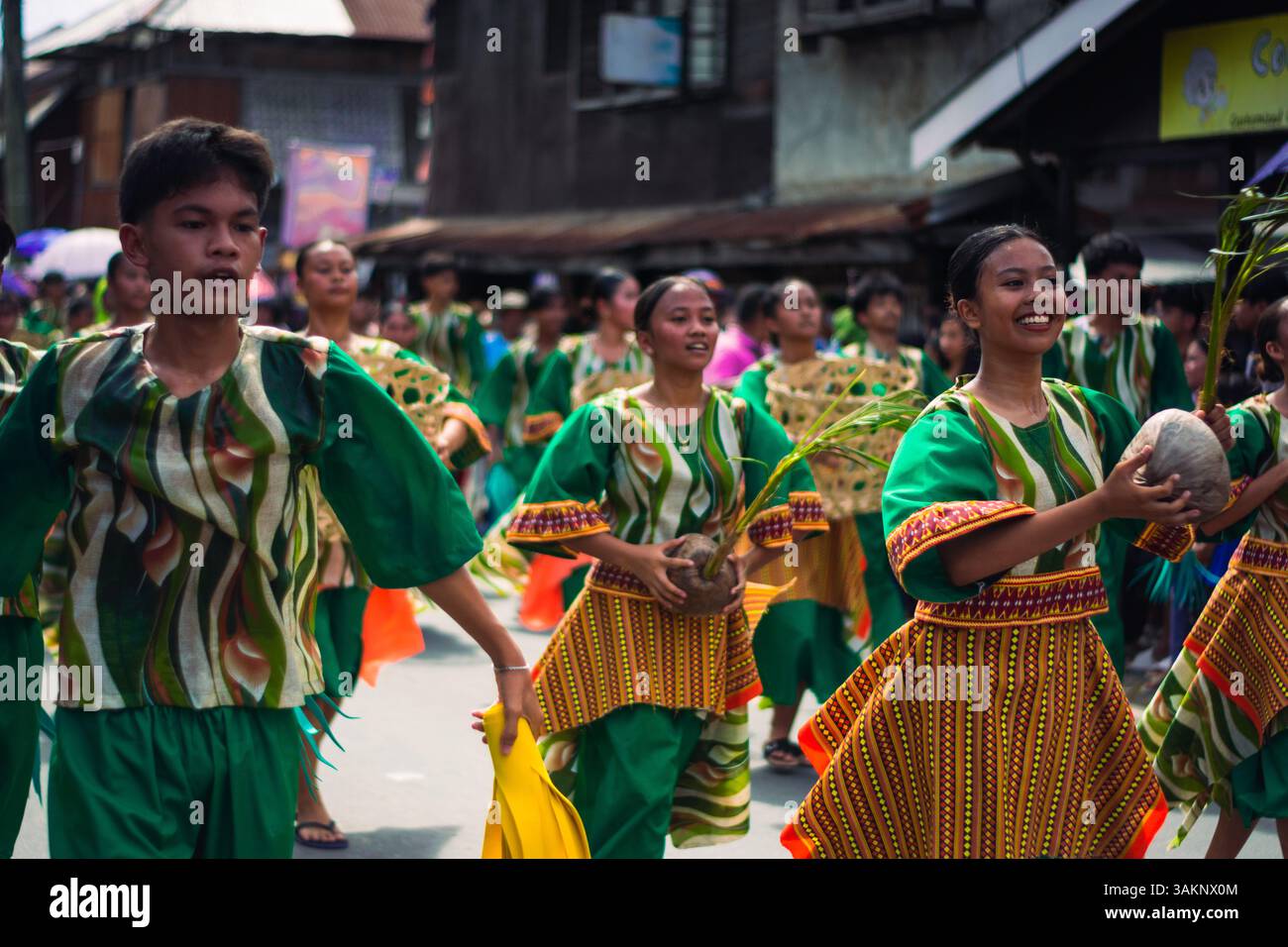 Odiongan Romblon Philippines April 10 2025 Colorful Costumes Of