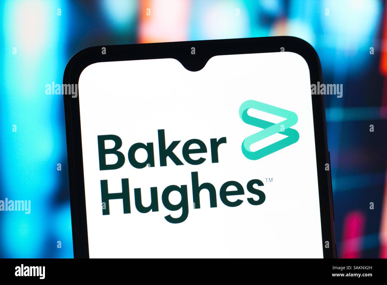 Canada. 12th Apr, 2025. In this photo illustration, the Baker Hughes ...