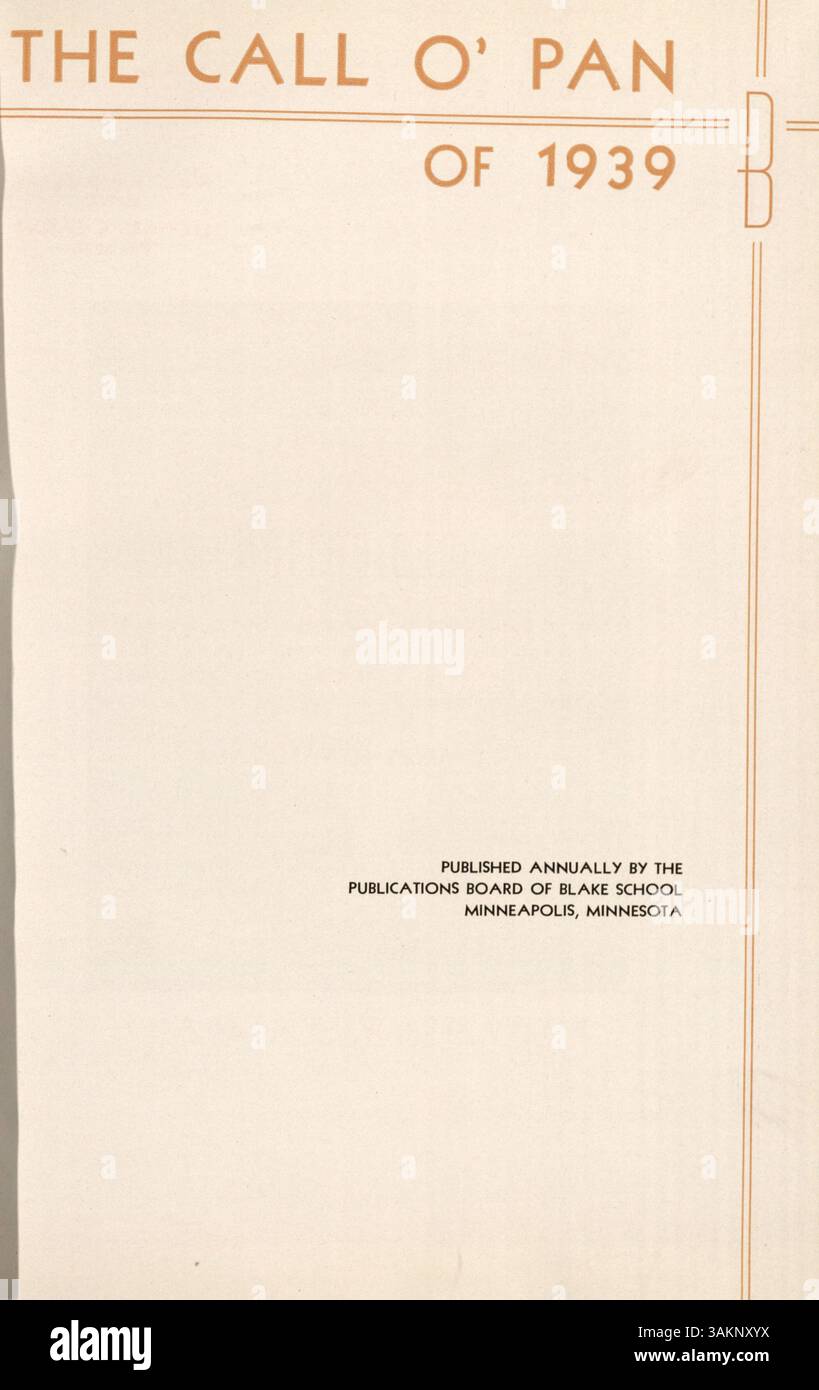 The 'Call-O'-Pan' Blake Yearbook from 1939 documents the students ...