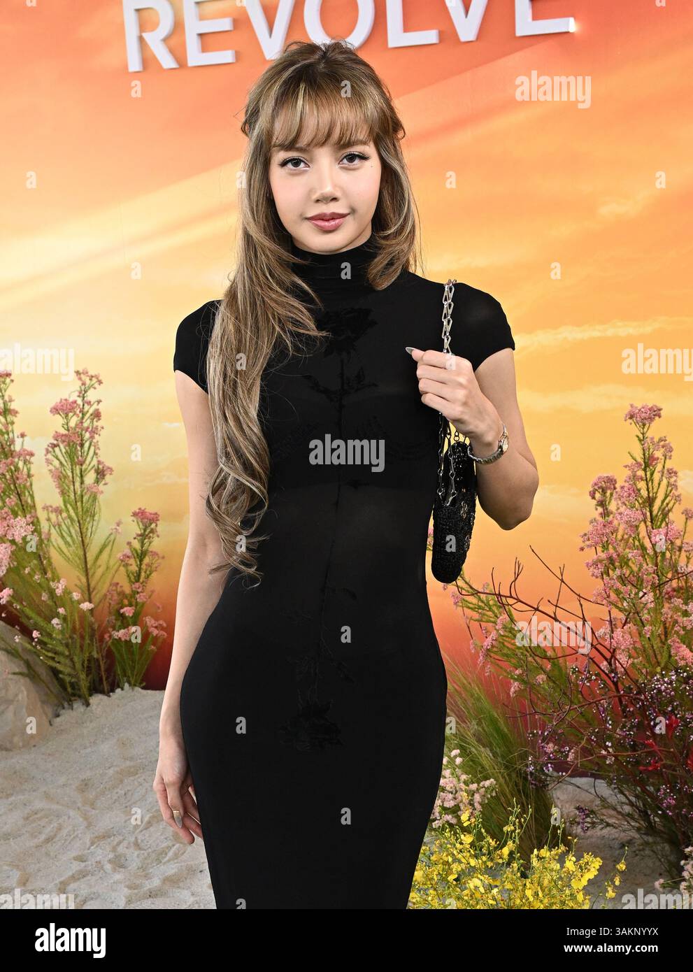 LISA arriving at the 8th Annual Revolve Festival 2025 on April 12, 2025 ...