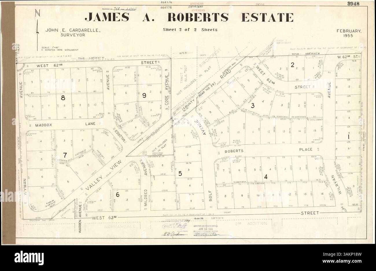 The James A. Roberts Estate includes historical records, documents, and personal artifacts ...