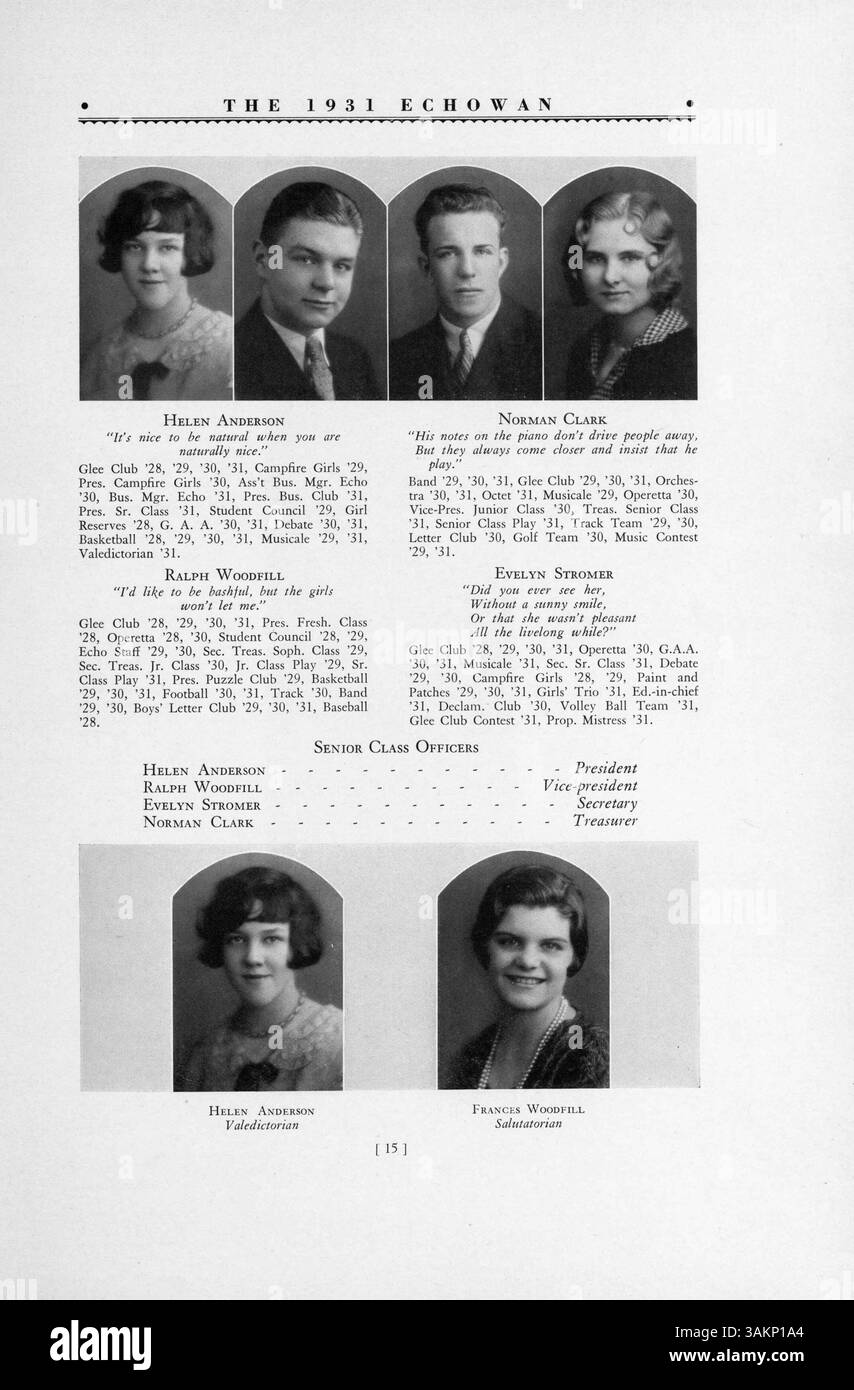 This high school yearbook showcases the students, teachers, athletic ...