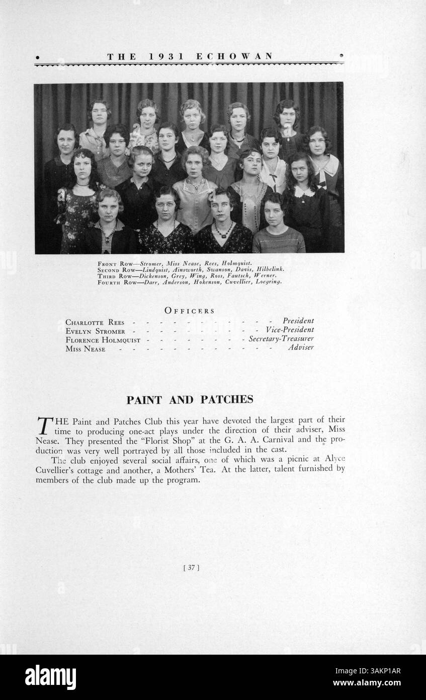 The 1931 Echowan yearbook captures the essence of the 1930-1931 school year at St. Louis Park ...
