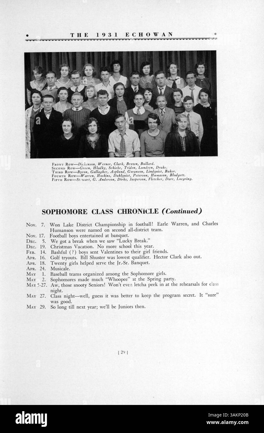 This high school yearbook from 1931 documents students, teachers, clubs ...