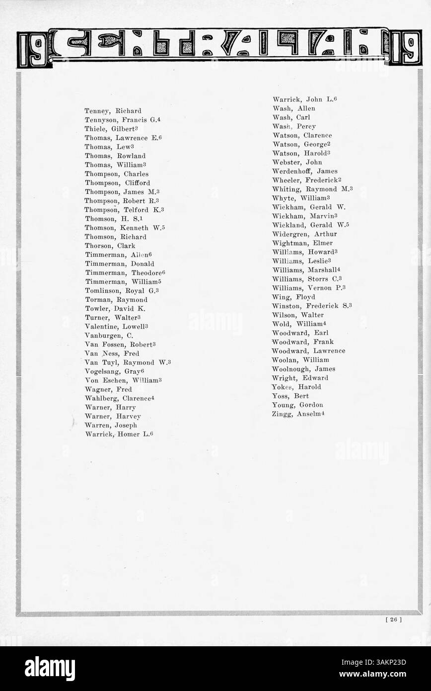 This 1919 Centralian yearbook records the student body, faculty, school ...