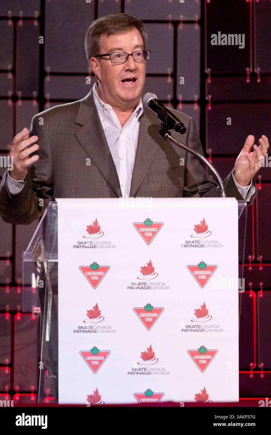 Jan. 10, 2014 - Kanata, Ontario, CAN - Ottawa Mayor, Jim Watson, during ...