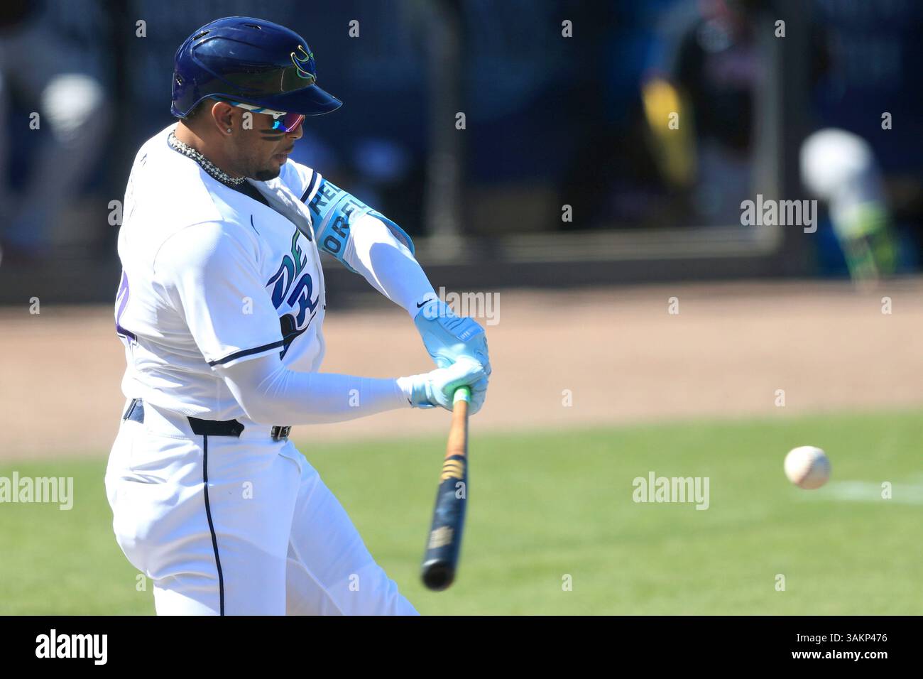 TAMPA, FL - APRIL 12: Tampa Bay Rays Outfielder Christopher Morel (24 ...