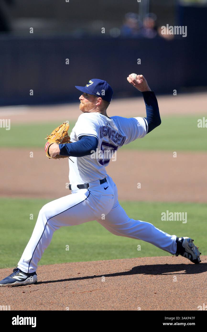 TAMPA, FL - APRIL 12: Tampa Bay Rays Pitcher Drew Rasmussen (57 ...