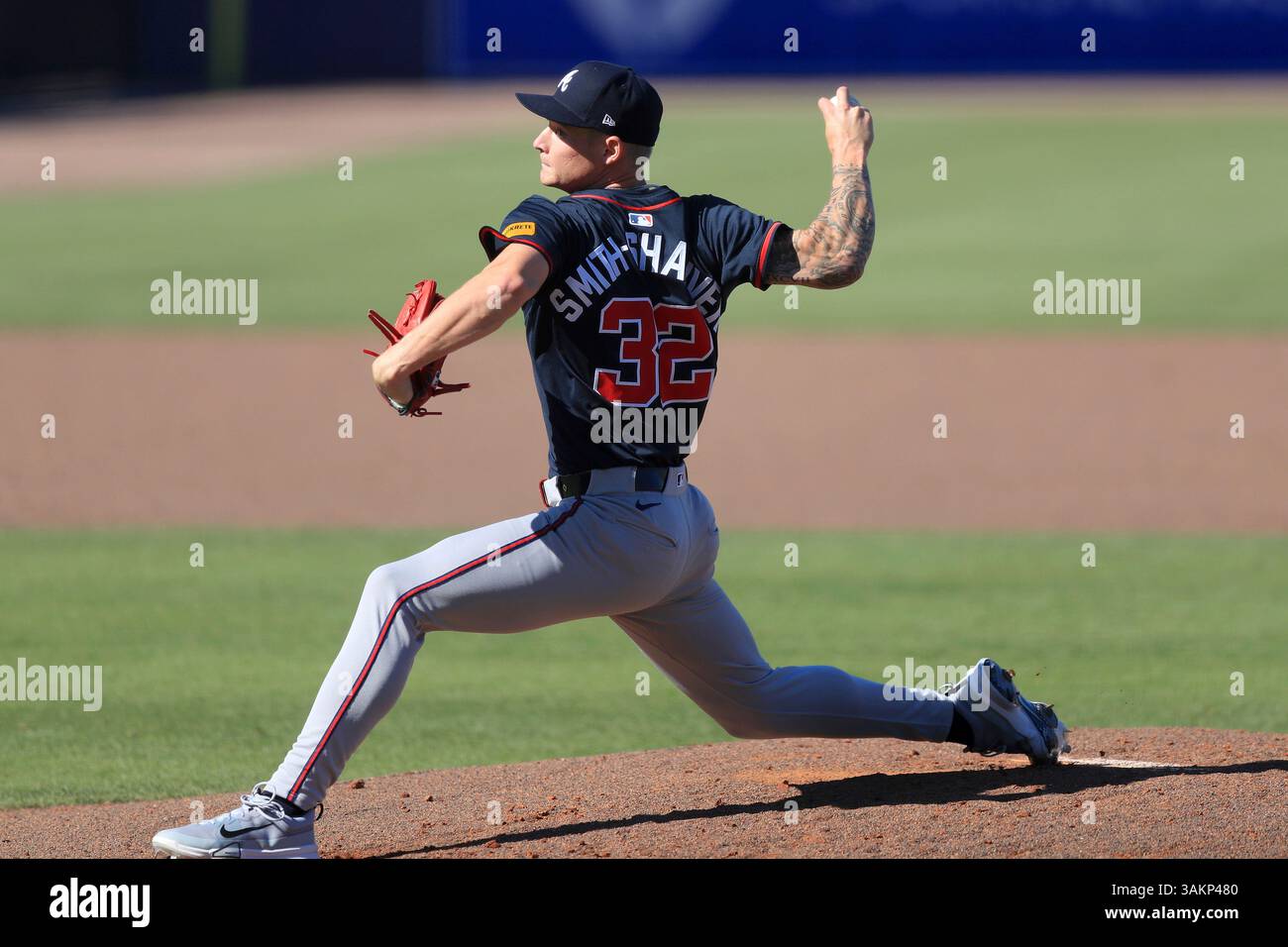 TAMPA, FL - APRIL 12: Atlanta Braves Pitcher AJ Smith-Shawver (32 ...