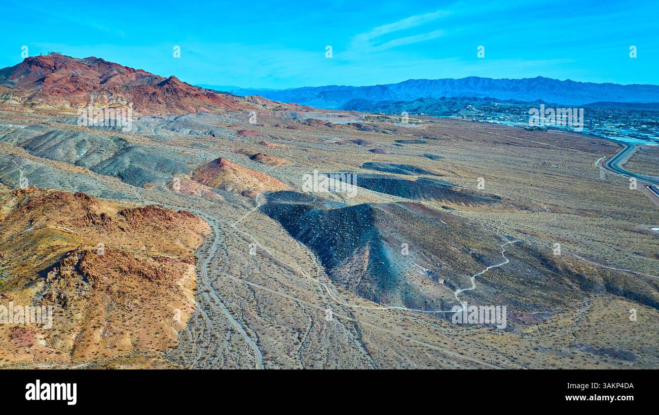 Aerial view off road trails hi-res stock photography and images - Alamy