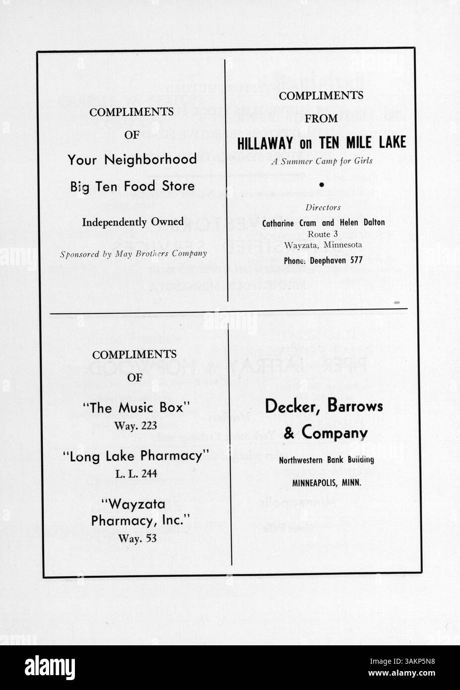 The 1951 Northrop Collegiate Yearbook, Tatler, records the 1950-1951 ...