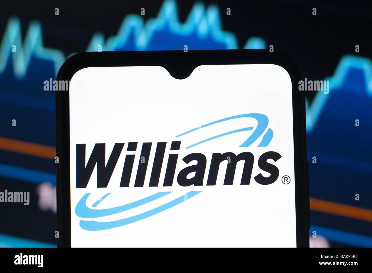In this photo illustration, the Williams Companies logo is seen ...