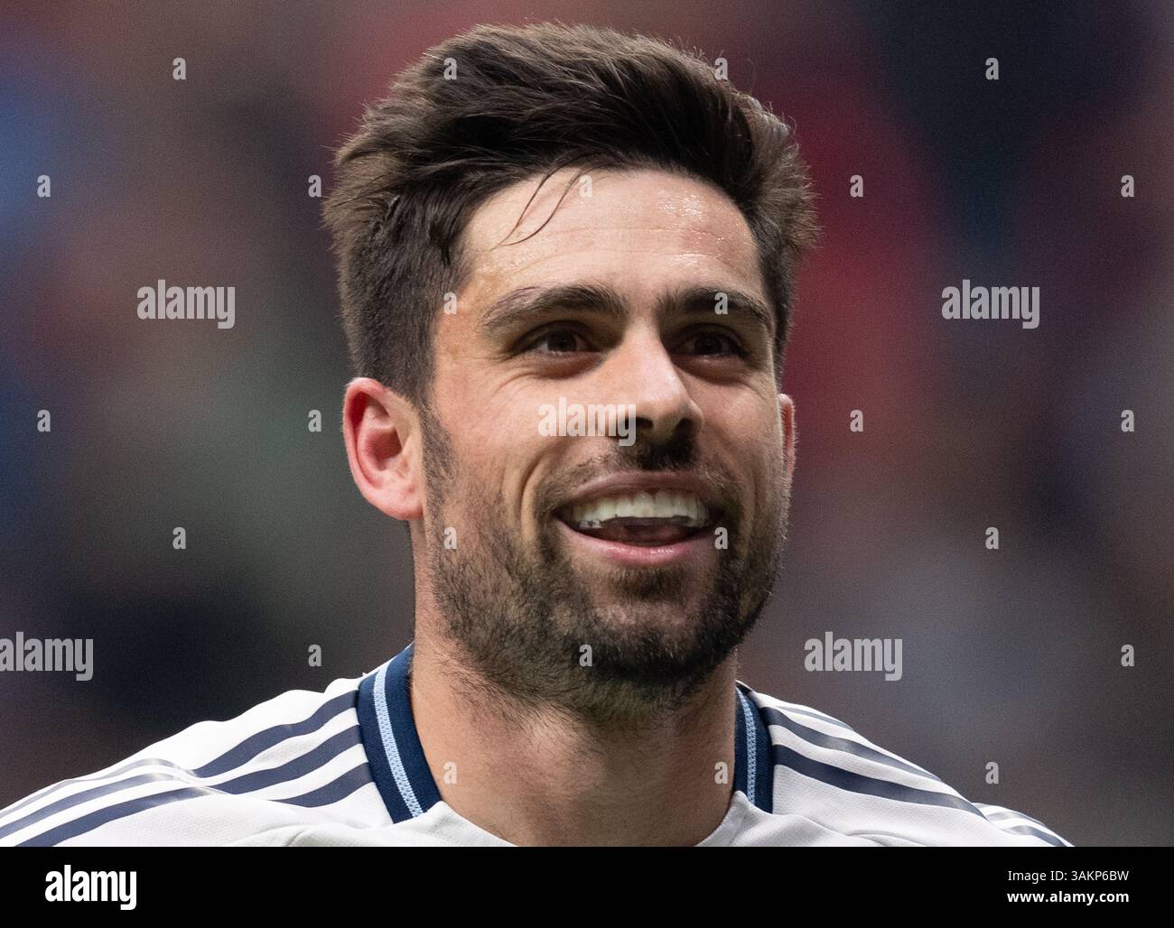 Vancouver, Canada. 12th Apr, 2025. Vancouver Whitecaps' Brian White (24 ...